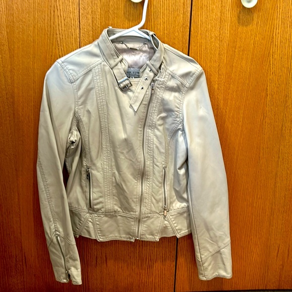 Black Rivet | Jackets & Coats | Black Rivet Tan Faux Leather Moto Style ...